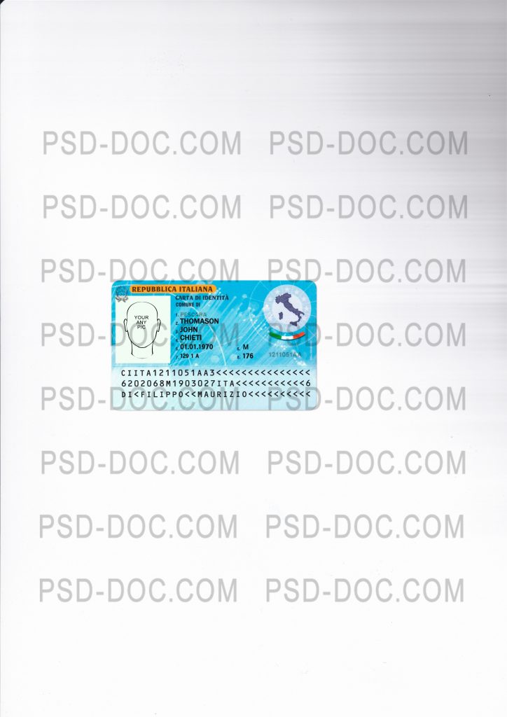 ID card front + back - PSD Store