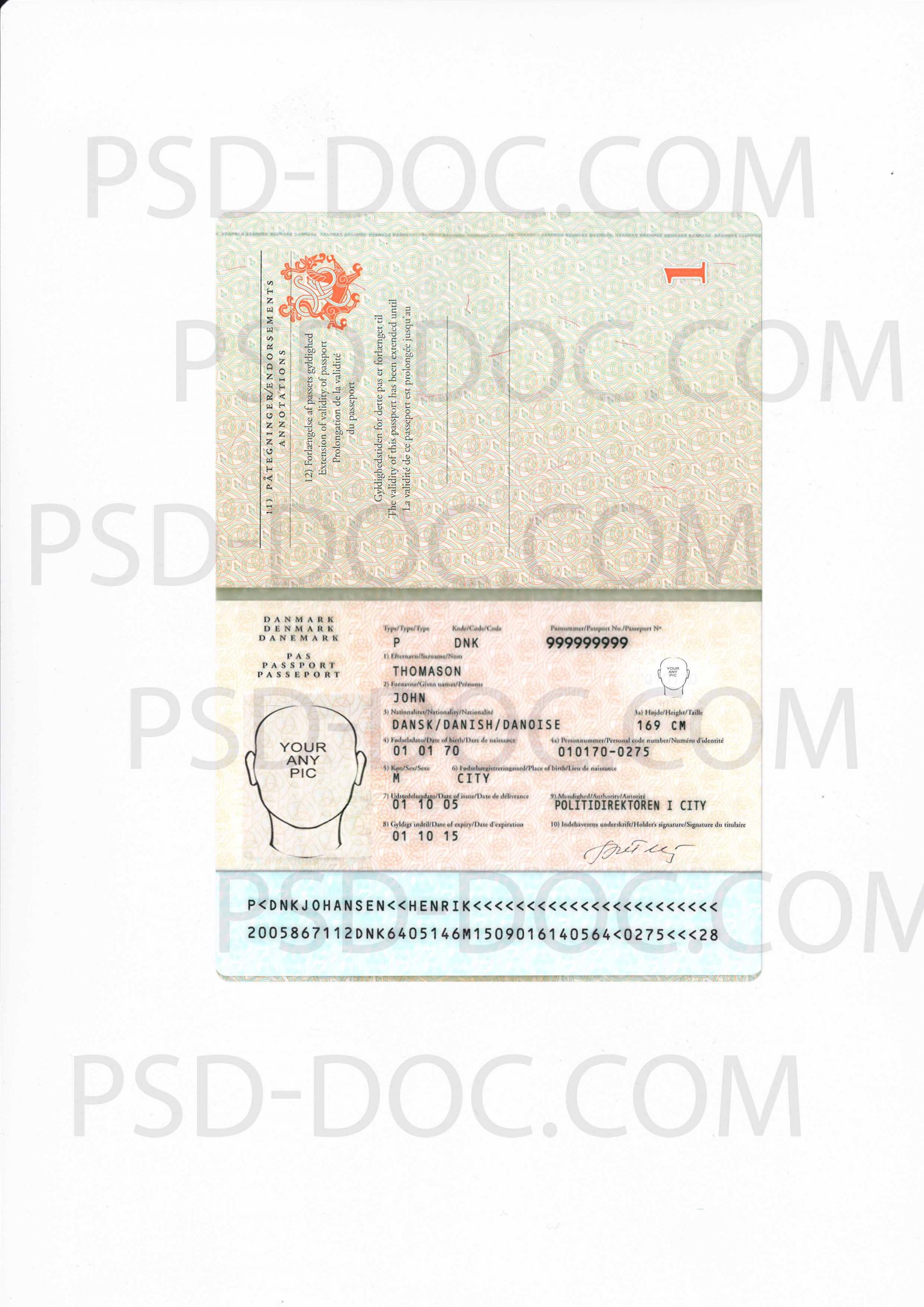 Passport Denmark - PSD Store