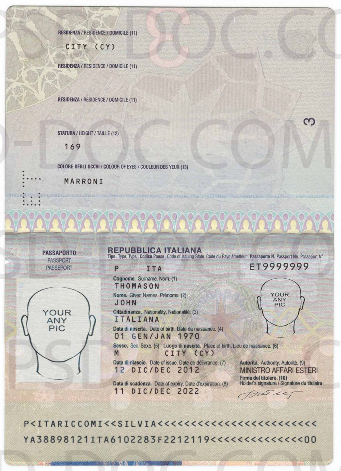 Passport Italy - PSD Store