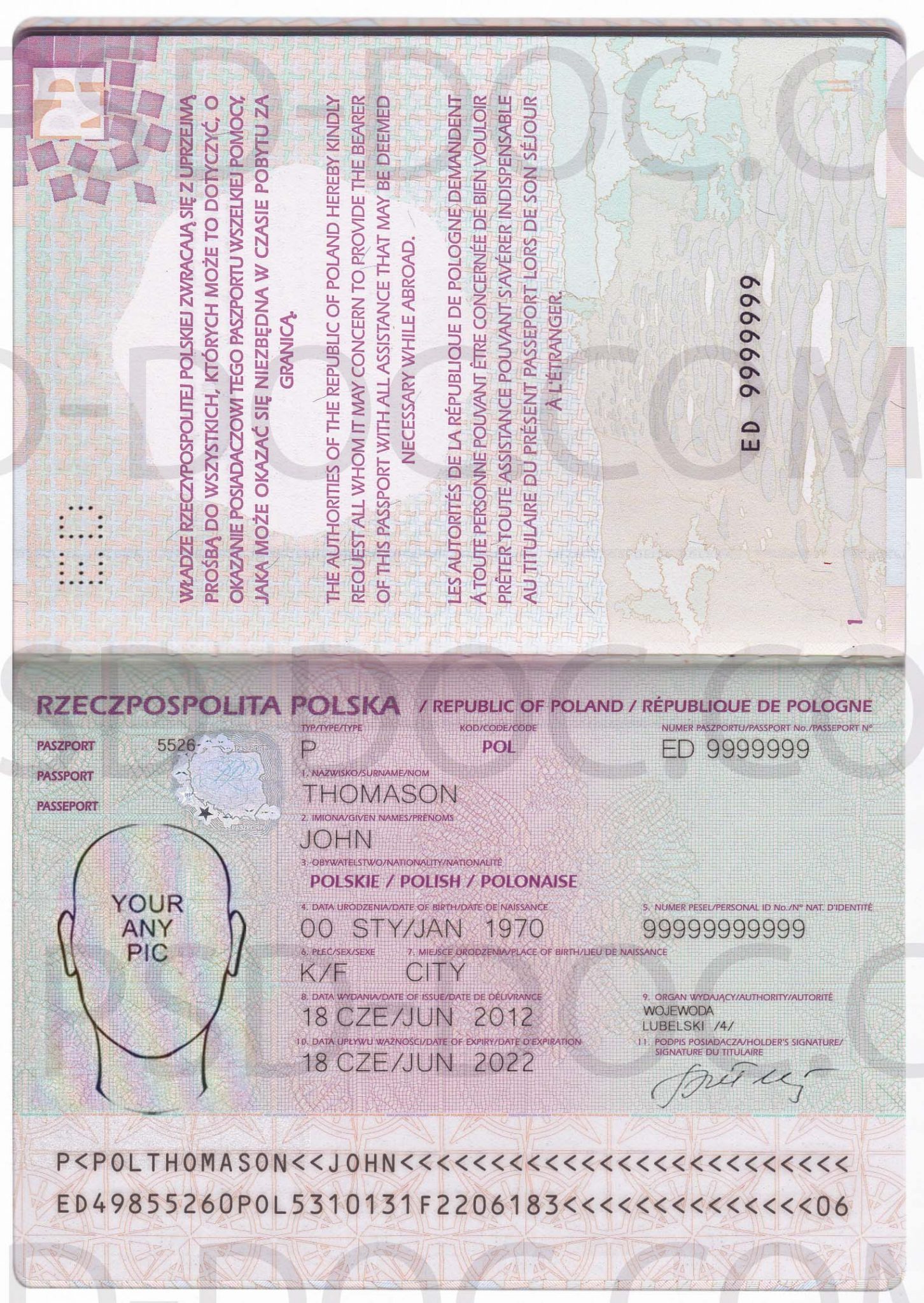 Passport Poland - PSD Store