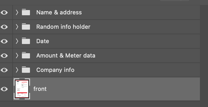 Utility bill Verizon - USA - PSD Store