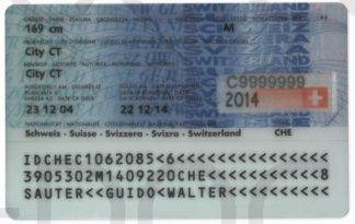 ID card Switzerland front + back - PSD Store