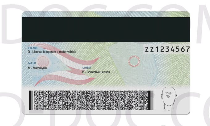 USA Ohio Driver License front back sides - PSD Store