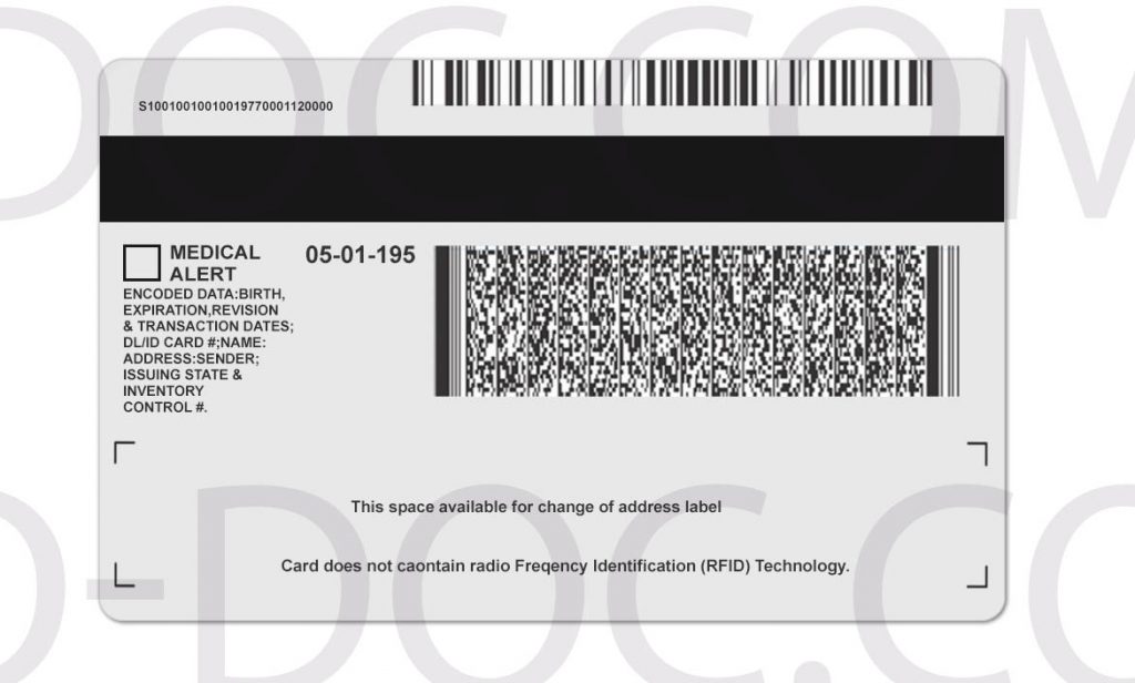 USA Michigan Driver License front back sides - PSD Store