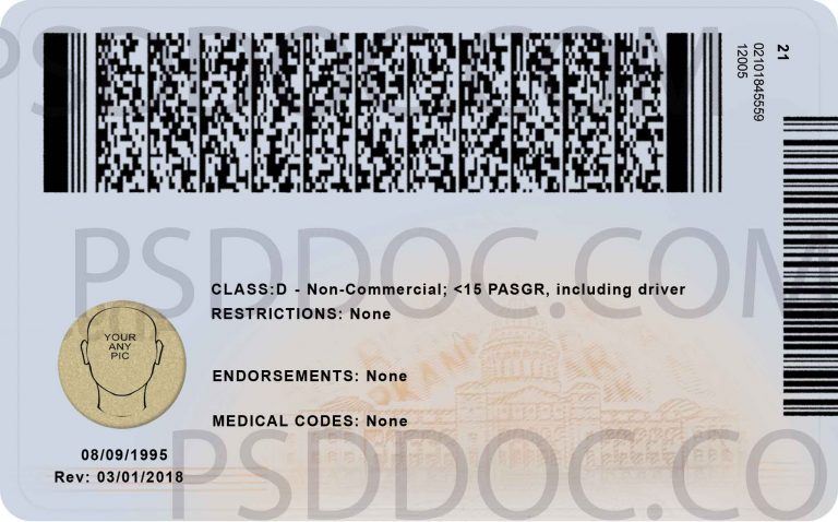 USA Arkansas Driver License front back sides - PSD Store