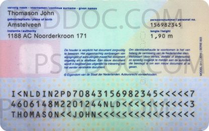 Netherlands ID Card PSD front+back - PSD Store